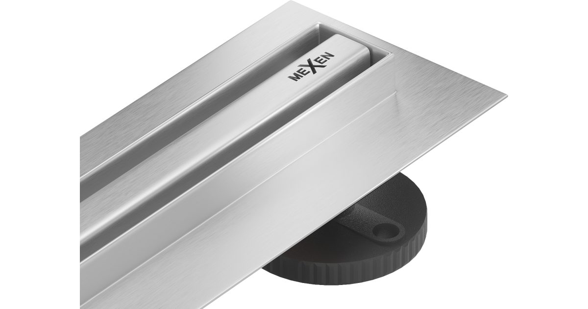 Mexen Flat 360° Slim forgatható vonalmenti lefolyó 120 cm, inox - 1041120