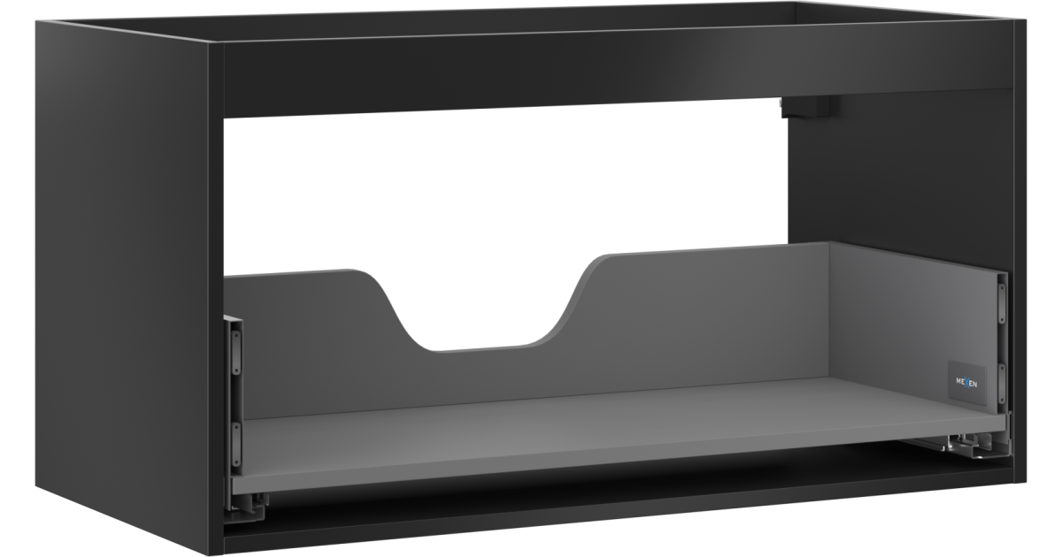Mexen Box-A corp dulap lavoar 90 cm, 1 sertar, negru mat - 91AX0-0900 ...